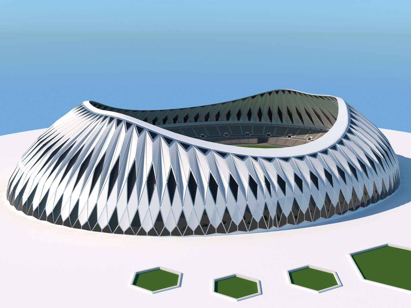 MOON STADIUM 3D Model - TurboSquid 2079598