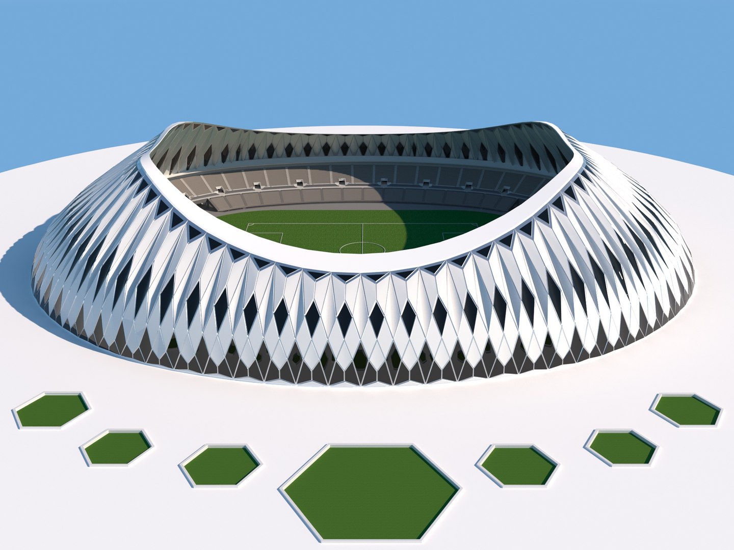 MOON STADIUM 3D Model - TurboSquid 2079598