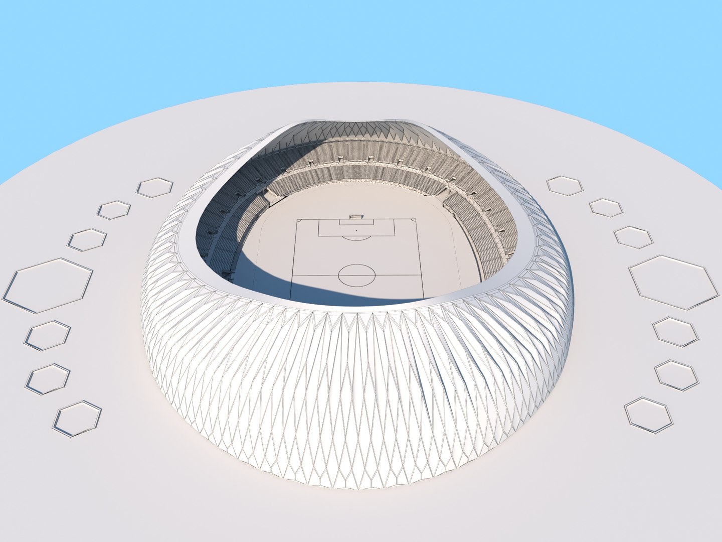 MOON STADIUM 3D Model - TurboSquid 2079598
