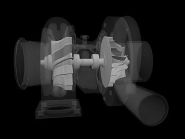 turbocharger turbo 3d model