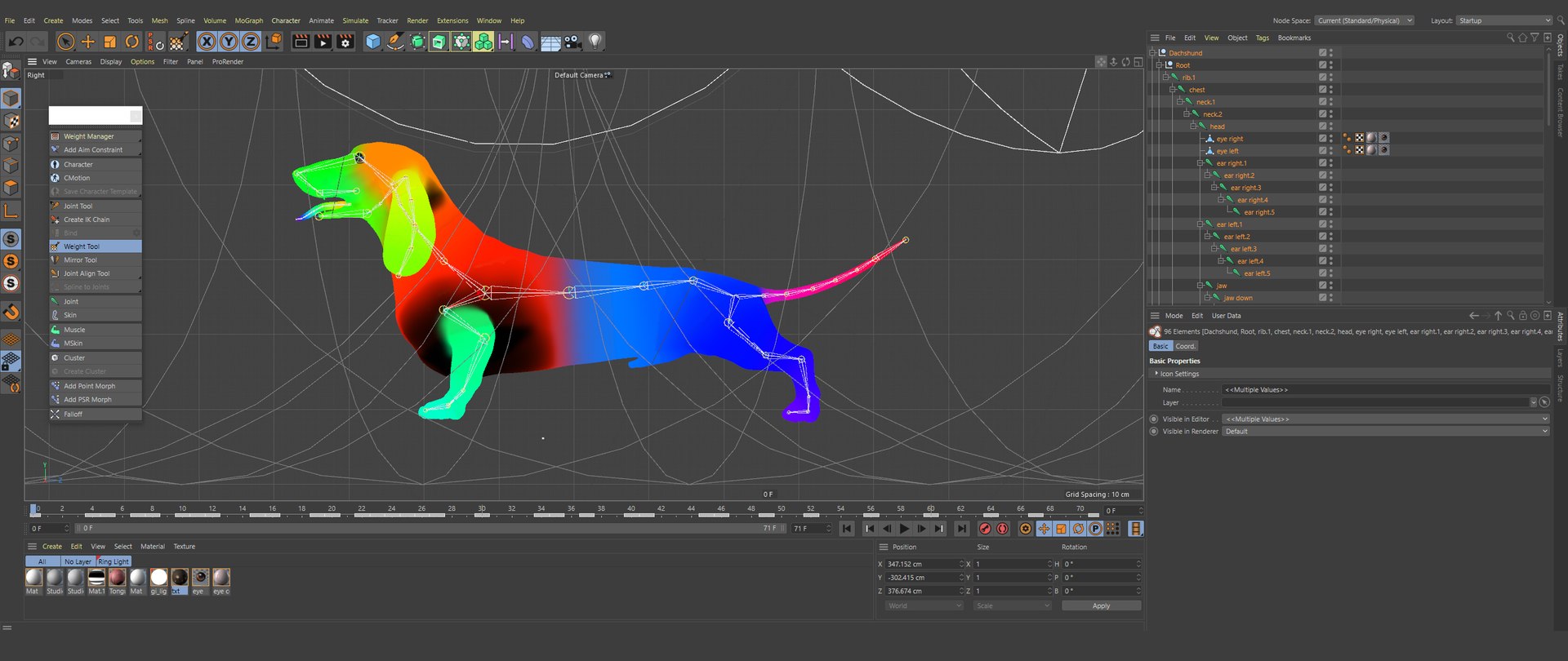 3D Dachshund Rigged L1860 - TurboSquid 1970552