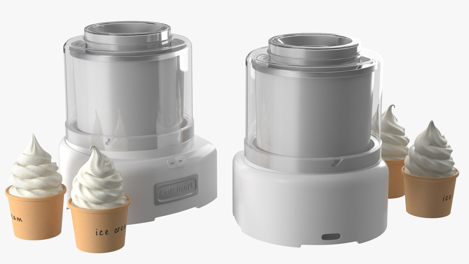 3D Cuisinart Ice Cream Maker Machine Model - TurboSquid 2199178