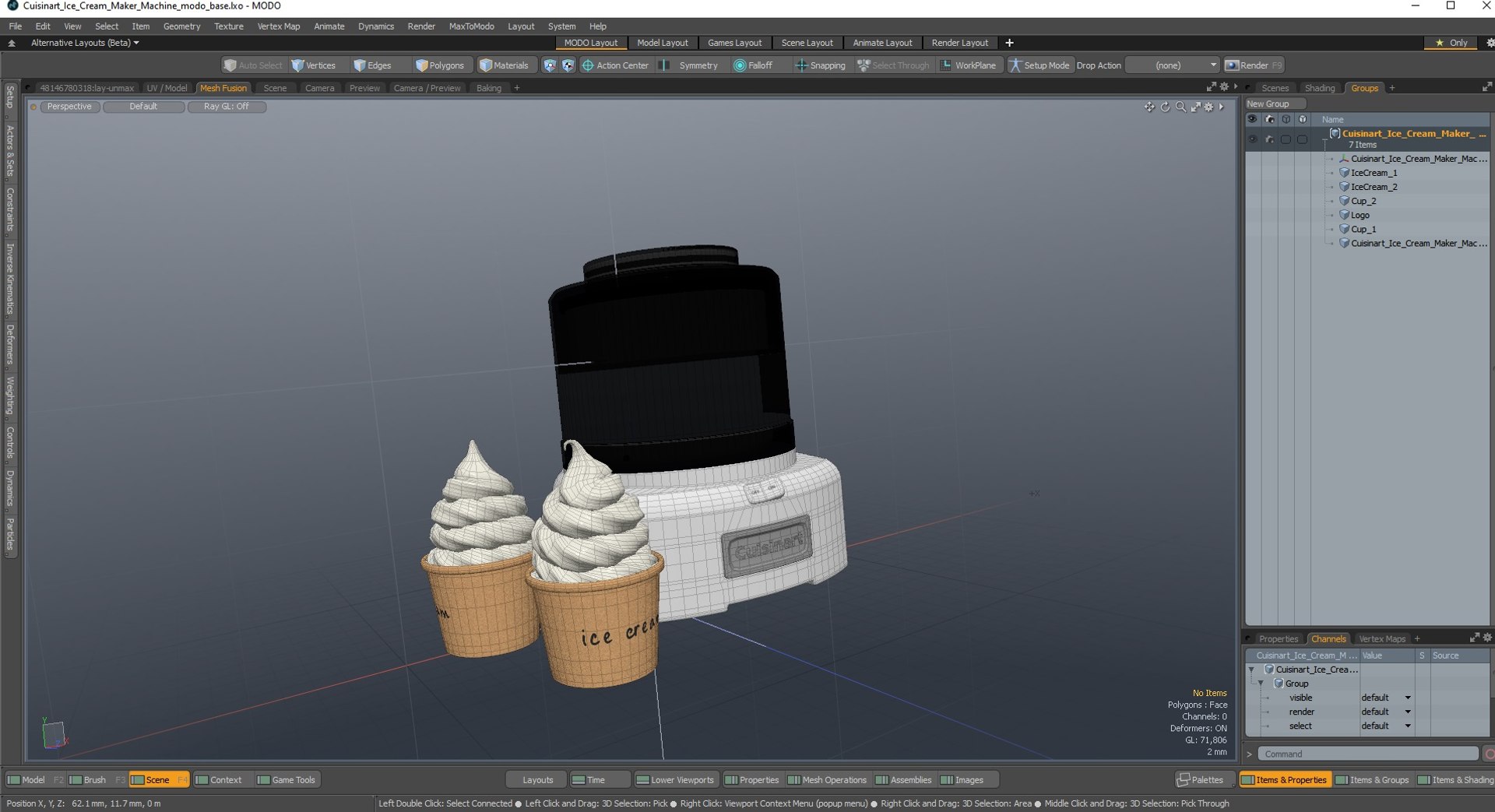 3D Cuisinart Ice Cream Maker Machine Model - TurboSquid 2199178