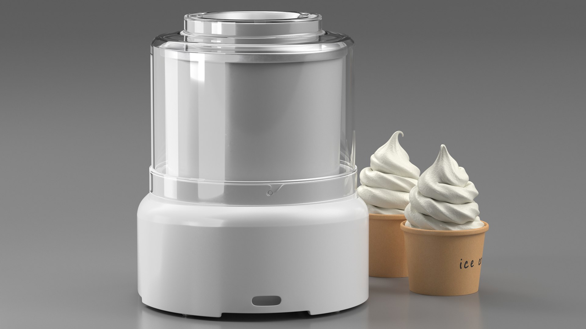3D Cuisinart Ice Cream Maker Machine Model - TurboSquid 2199178