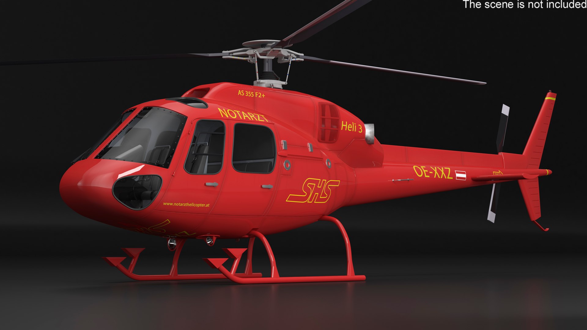 Multi Mission Helicopter AS355 3D - TurboSquid 2152673