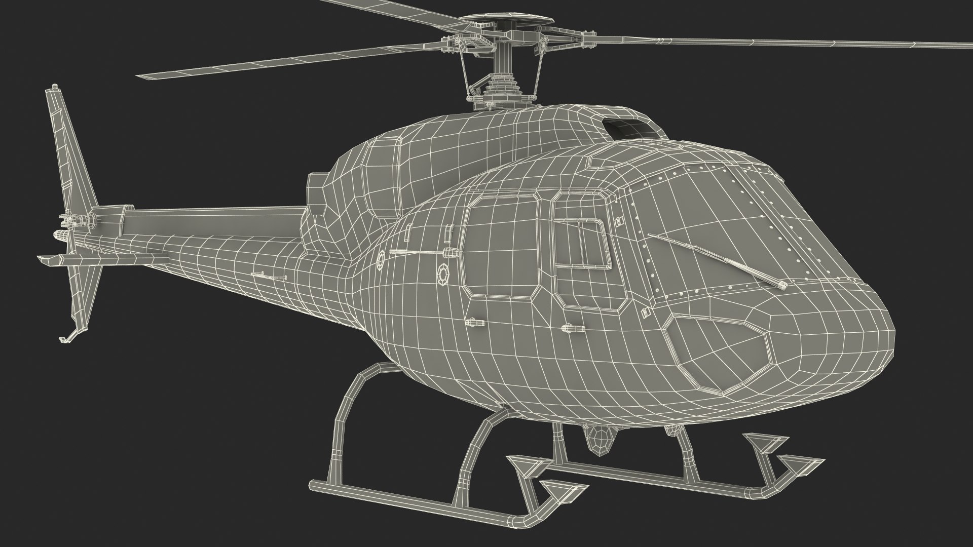 Multi Mission Helicopter AS355 3D - TurboSquid 2152673