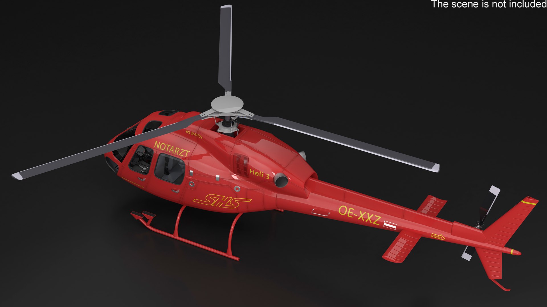 Multi Mission Helicopter AS355 3D - TurboSquid 2152673