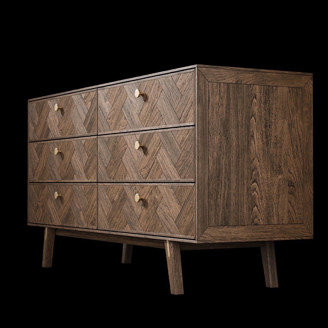 Parker - Bedside Table Model - TurboSquid 1636035