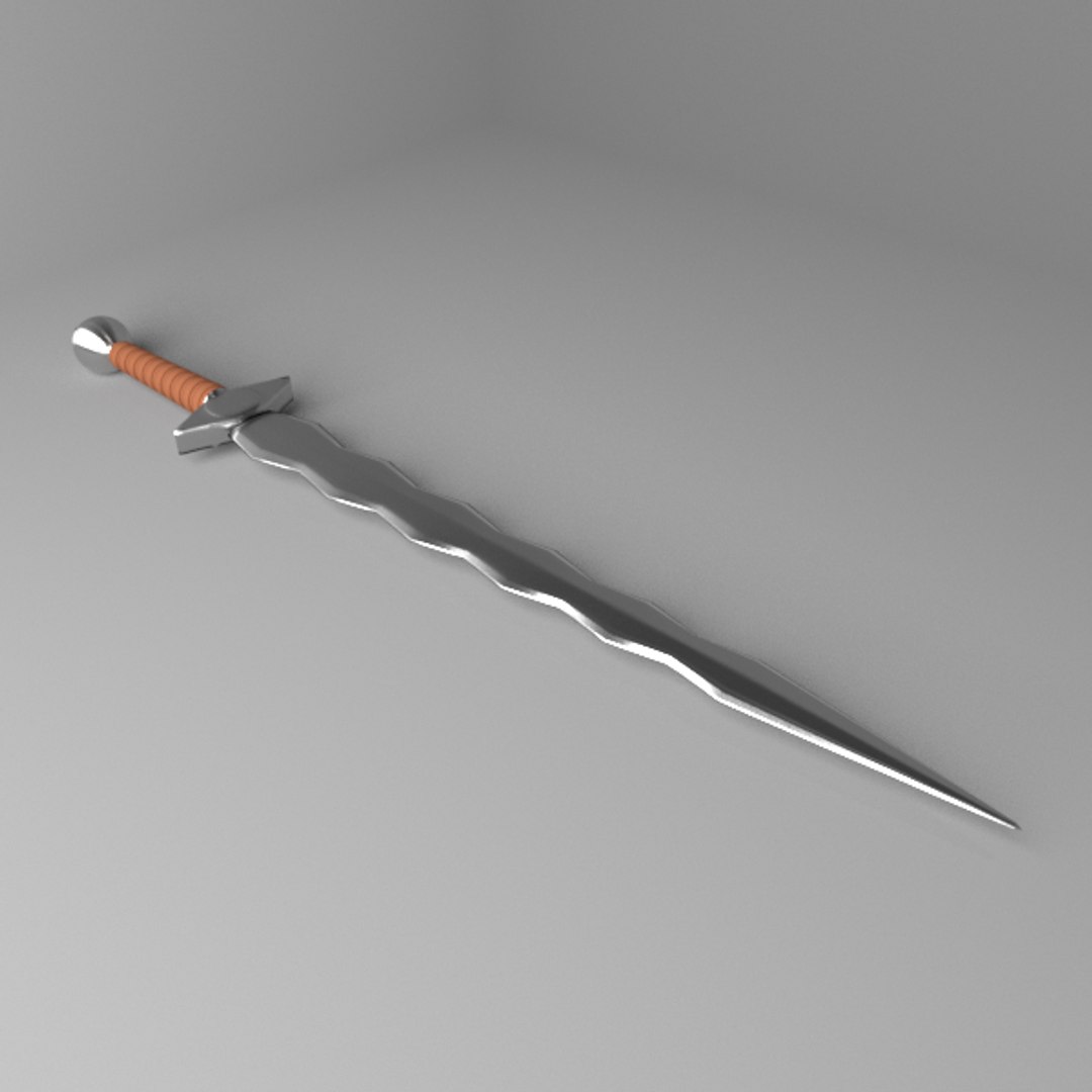 3D Wavy Sword 3 - TurboSquid 1589655