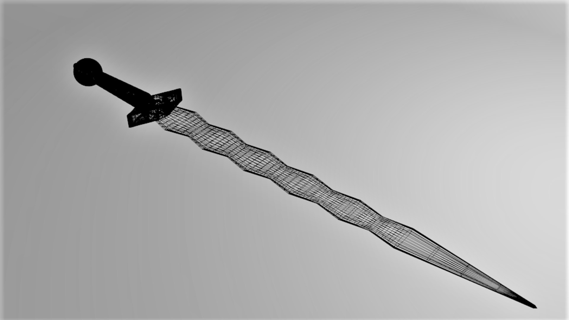 3D Wavy Sword 3 - TurboSquid 1589655
