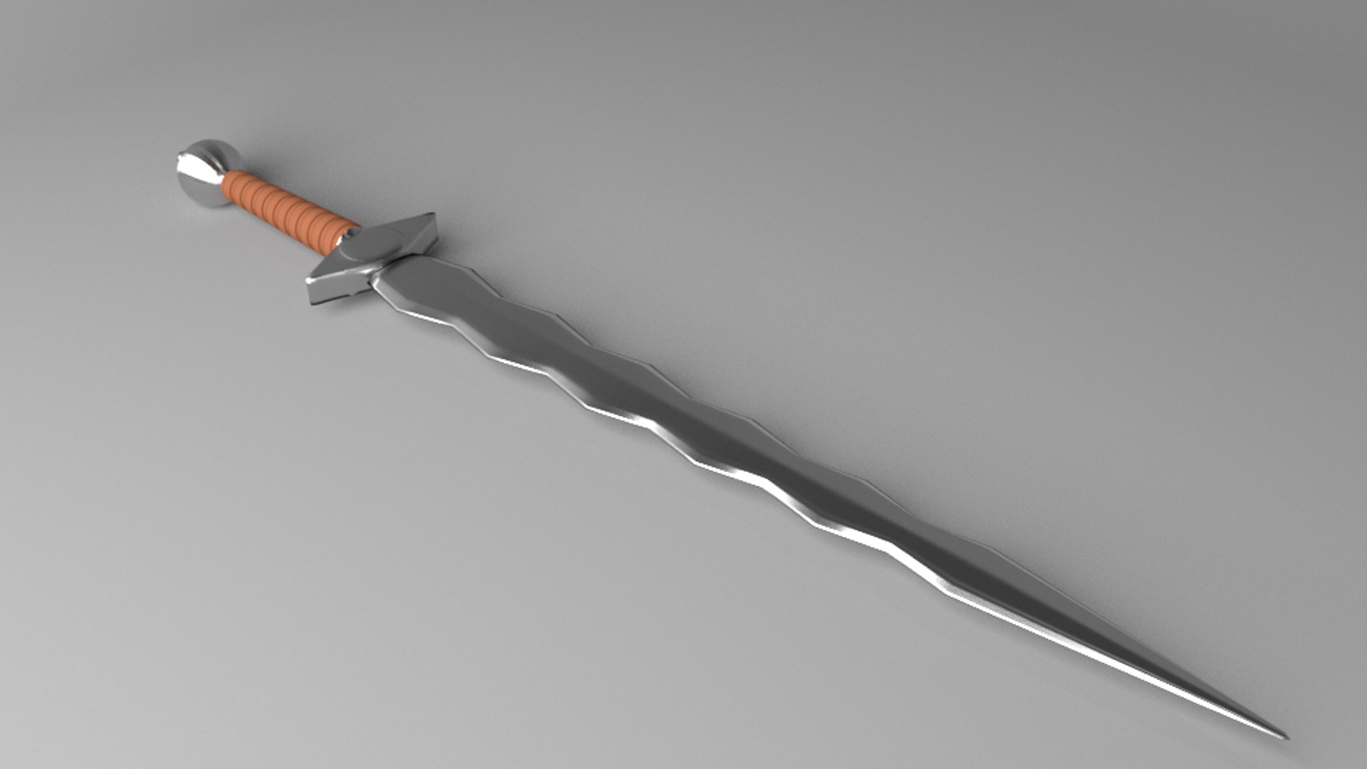 3D Wavy Sword 3 - TurboSquid 1589655