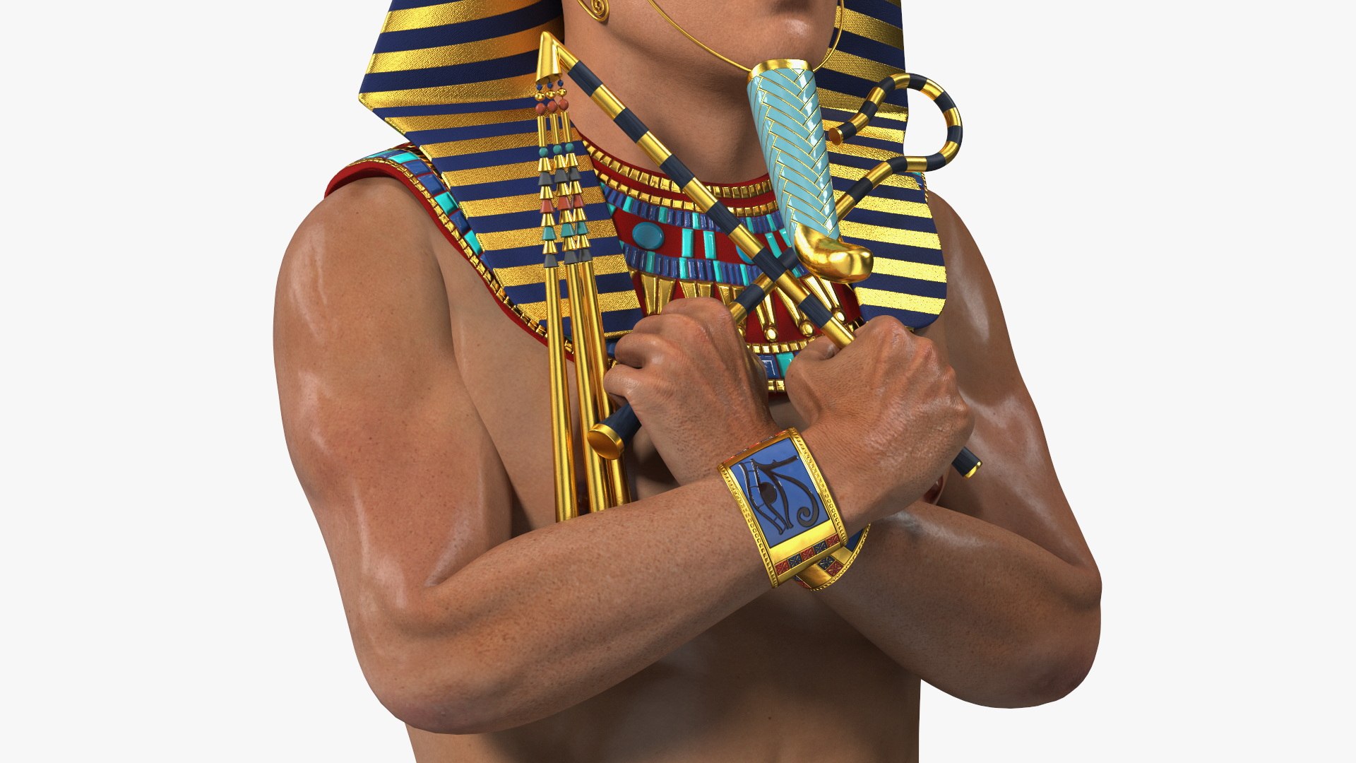Egypt Pharaoh with Crook and Flail model - TurboSquid 2084318