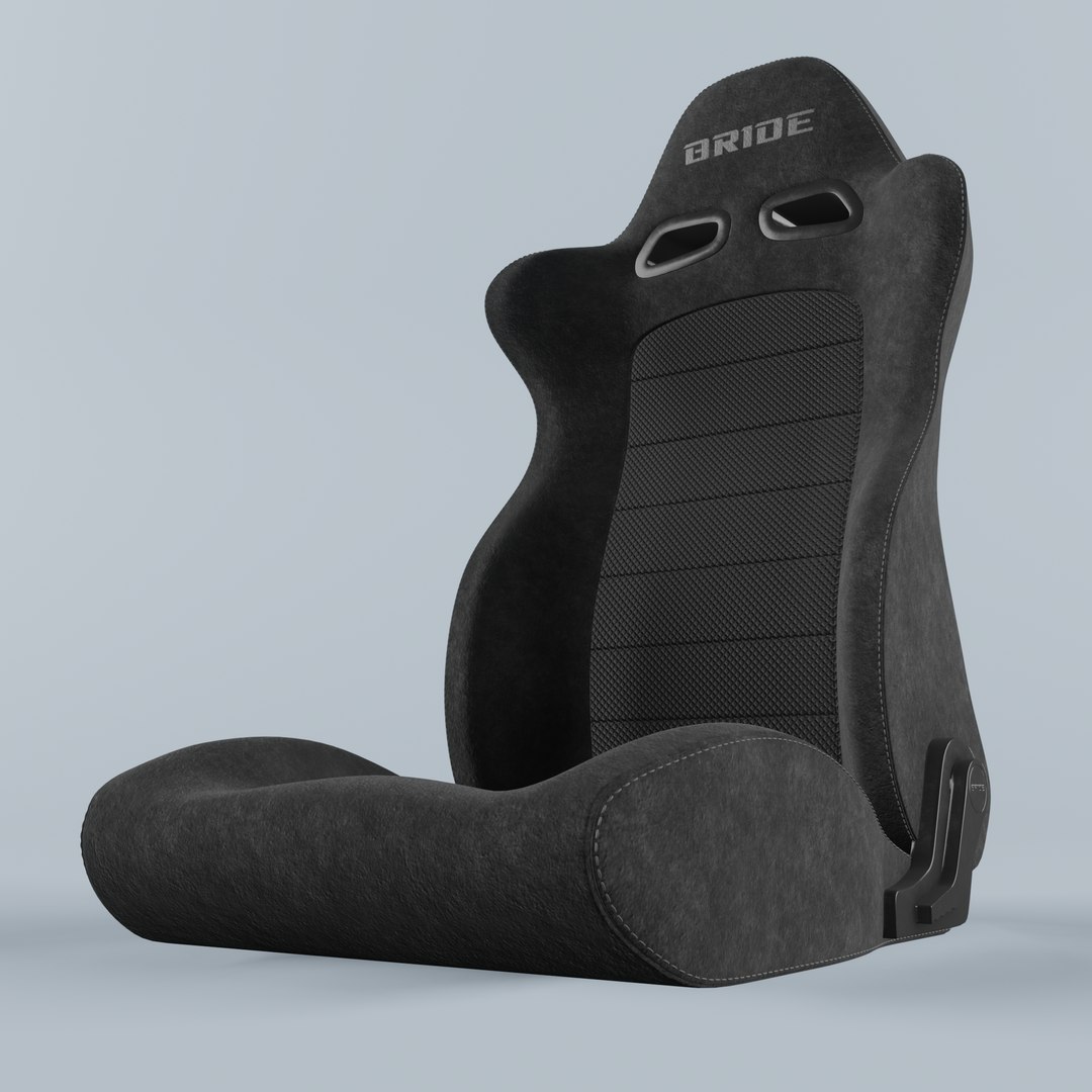 BRIDE EUROSTER II Black Seat 3D model - TurboSquid 1790774