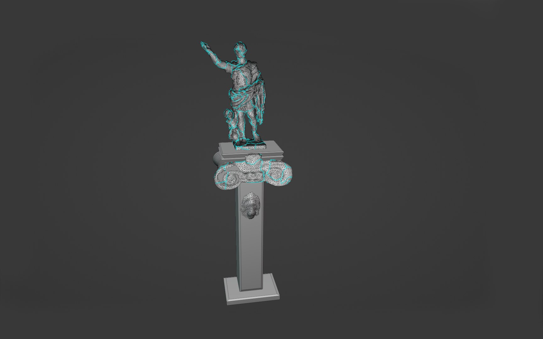 Statue With Stand Model - TurboSquid 1996462