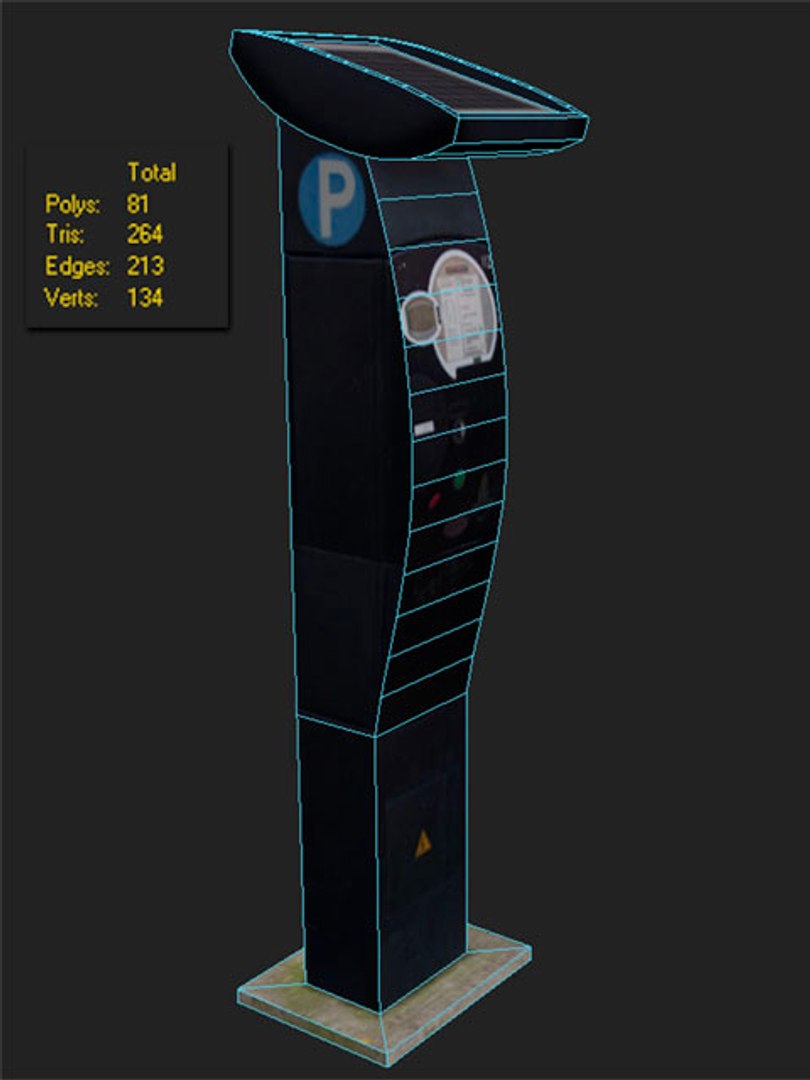 Parking Ticket Machine 3d Model