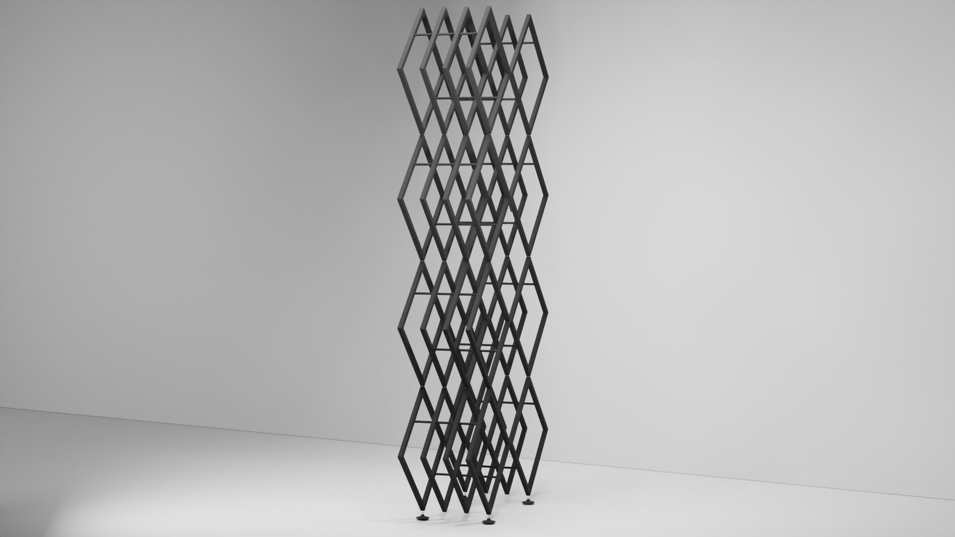 3D Cross Bookshelf - TurboSquid 2068264