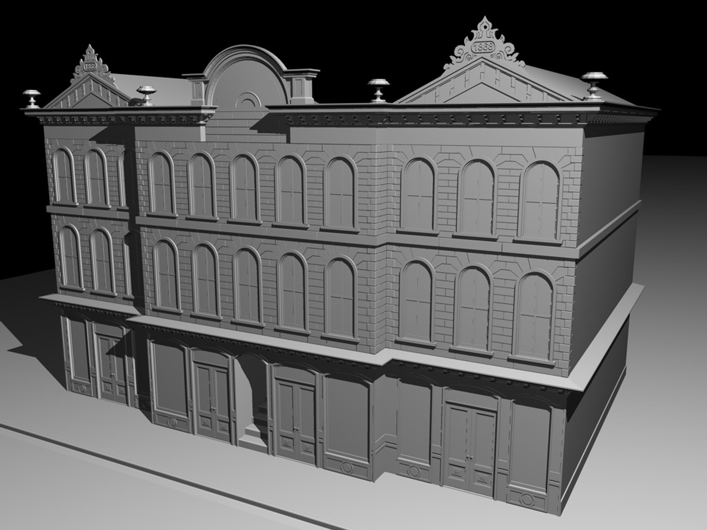 3d Victorian Storefront