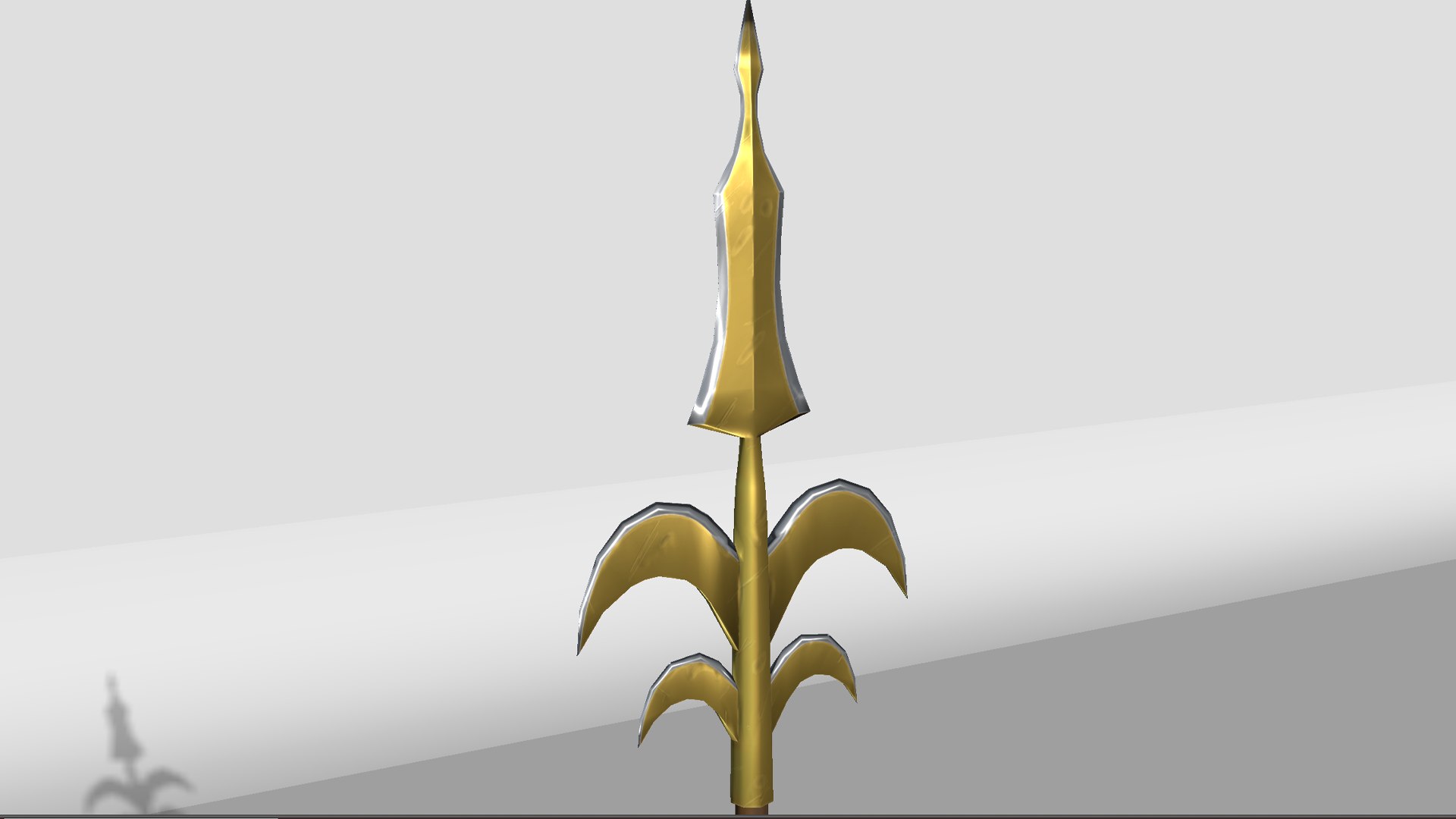 Stylized Brass Steel And Wood Spear 3D Model - TurboSquid 1783840