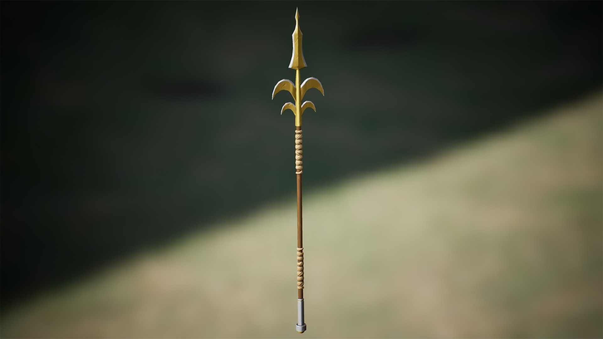 Stylized Brass Steel And Wood Spear 3D Model - TurboSquid 1783840