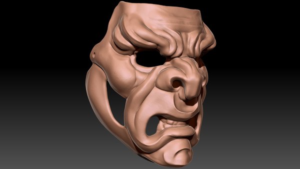Traditional Japanese Mask 3D - TurboSquid 1975559