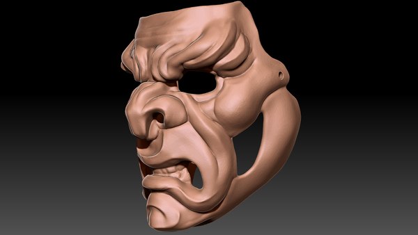 Traditional Japanese Mask 3D - TurboSquid 1975559