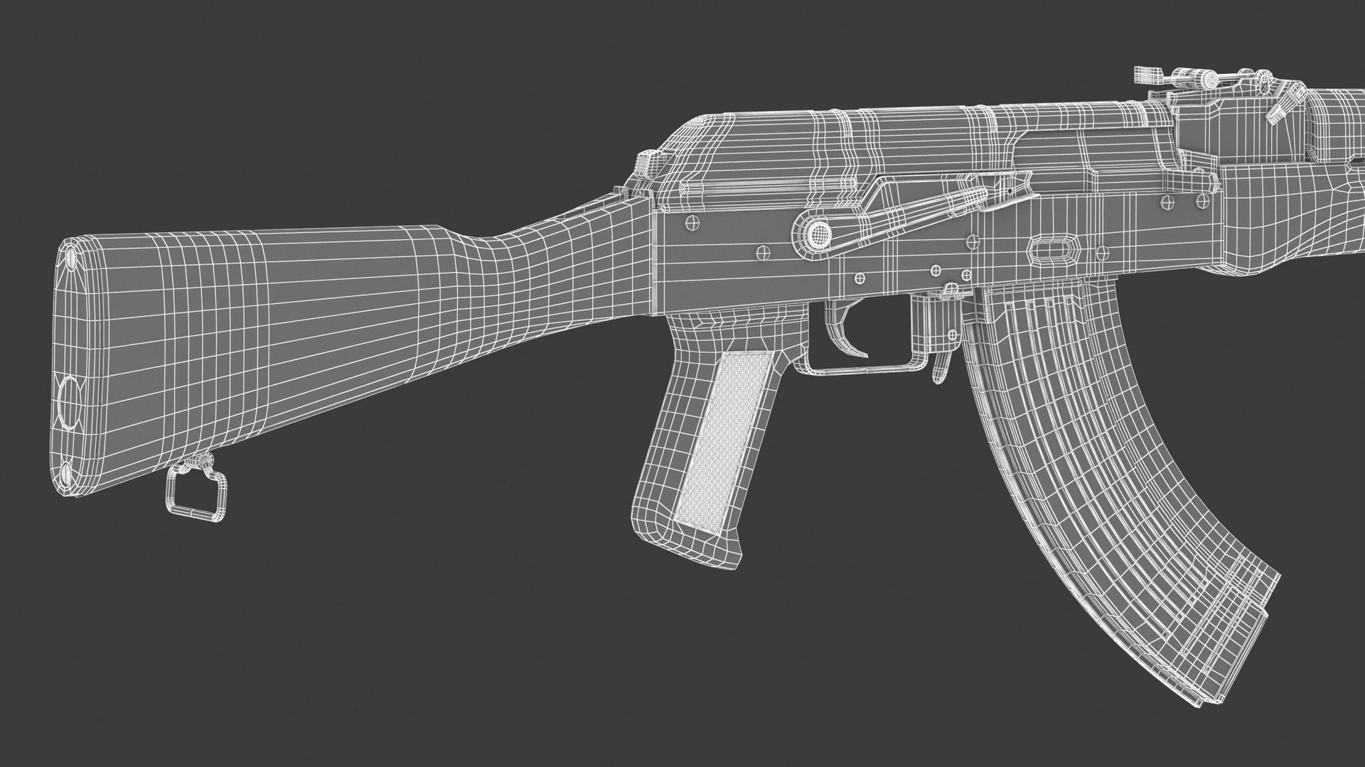 Akm Assault Rifle Ak 3D Model - TurboSquid 1701366