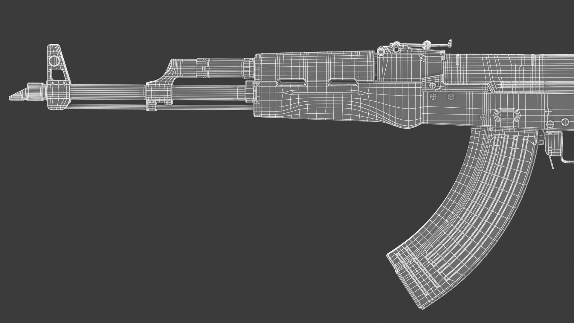 Akm Assault Rifle Ak 3D Model - TurboSquid 1701366