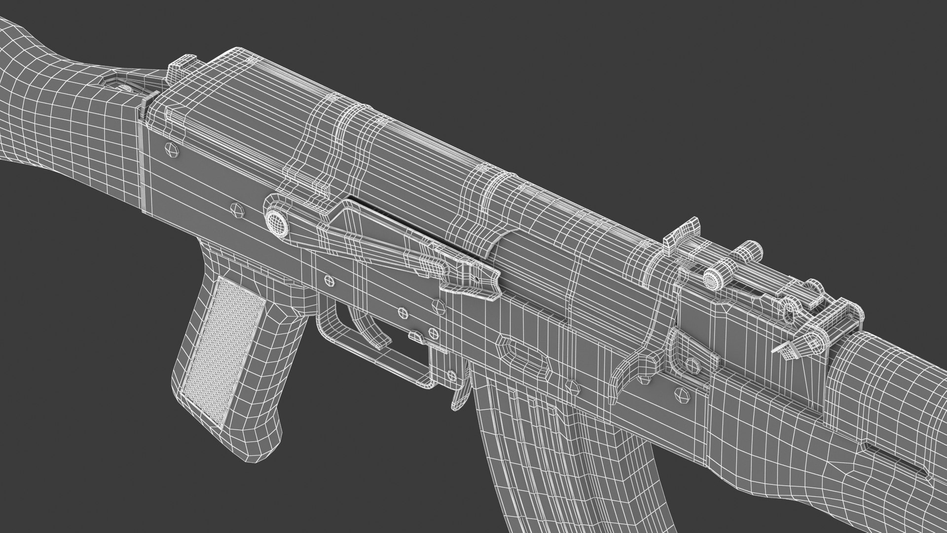 Akm Assault Rifle Ak 3D Model - TurboSquid 1701366