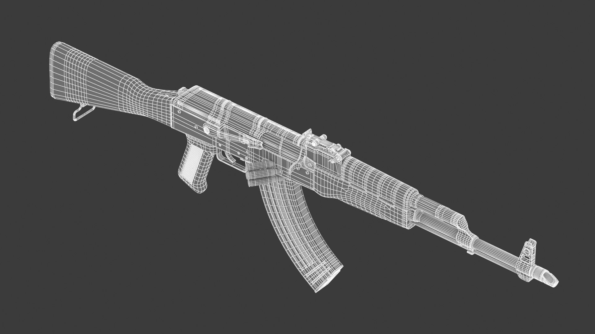 Akm Assault Rifle Ak 3D Model - TurboSquid 1701366