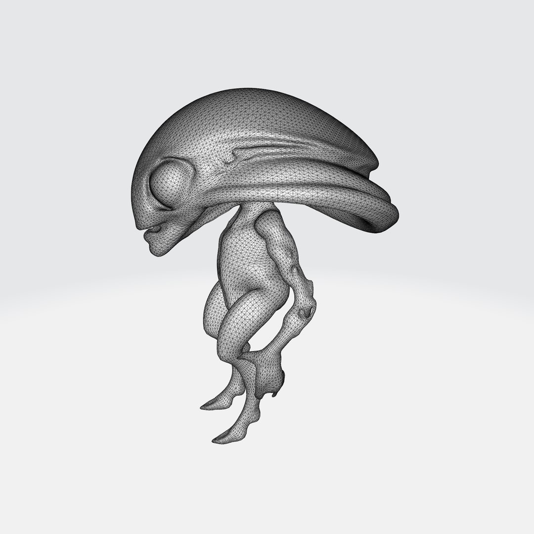 3D Green Alien Creature With Glossy Exoskeleton Model - TurboSquid 2378778