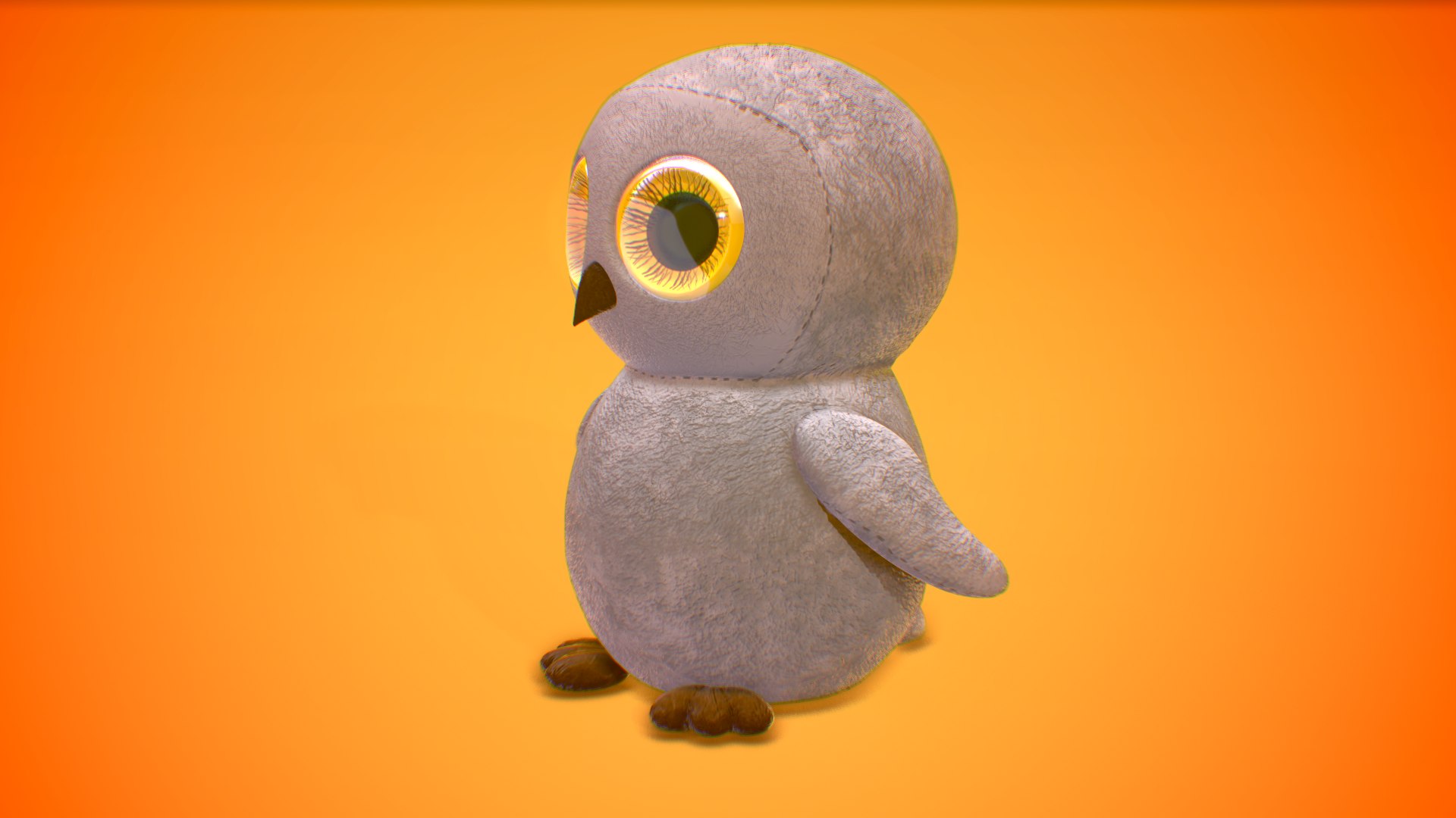 Owl Huge Eyes Model - TurboSquid 1289340