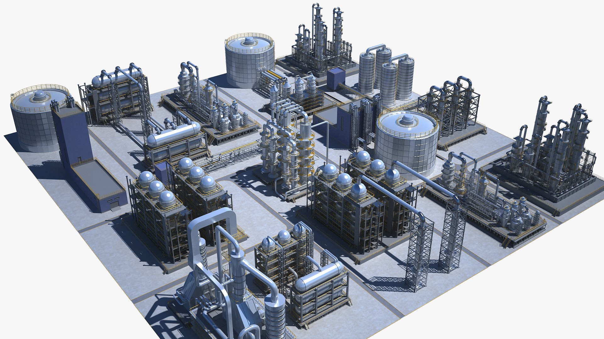3D 4-Industrial area set -01 model - TurboSquid 2036283