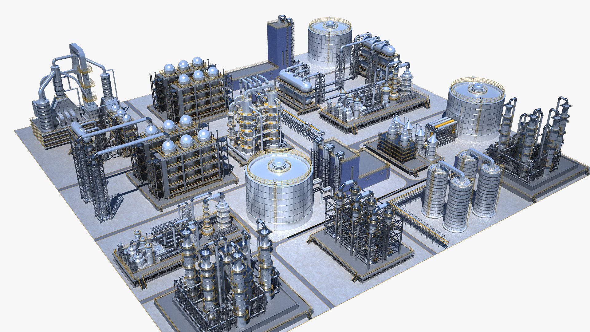 3D 4-Industrial area set -01 model - TurboSquid 2036283
