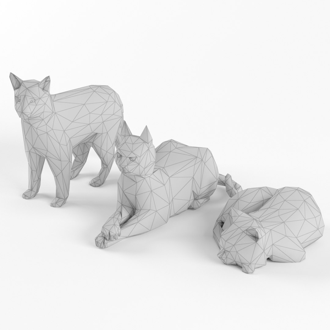 Cat Set 3D Model - TurboSquid 1349113