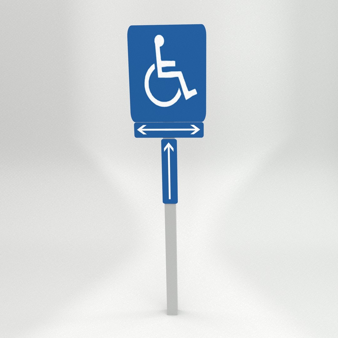3dsmax Handicapped Signs