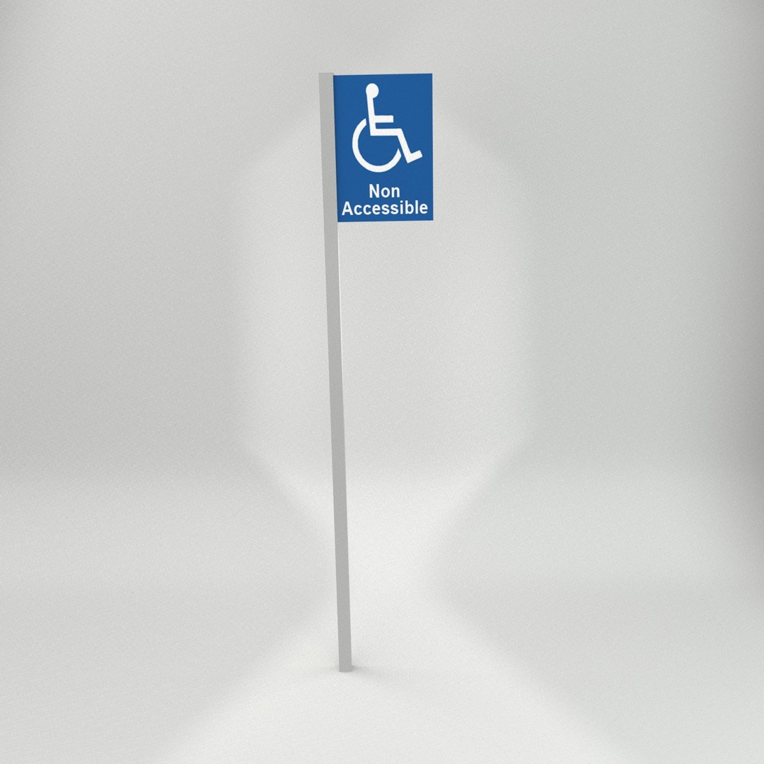 3dsmax Handicapped Signs
