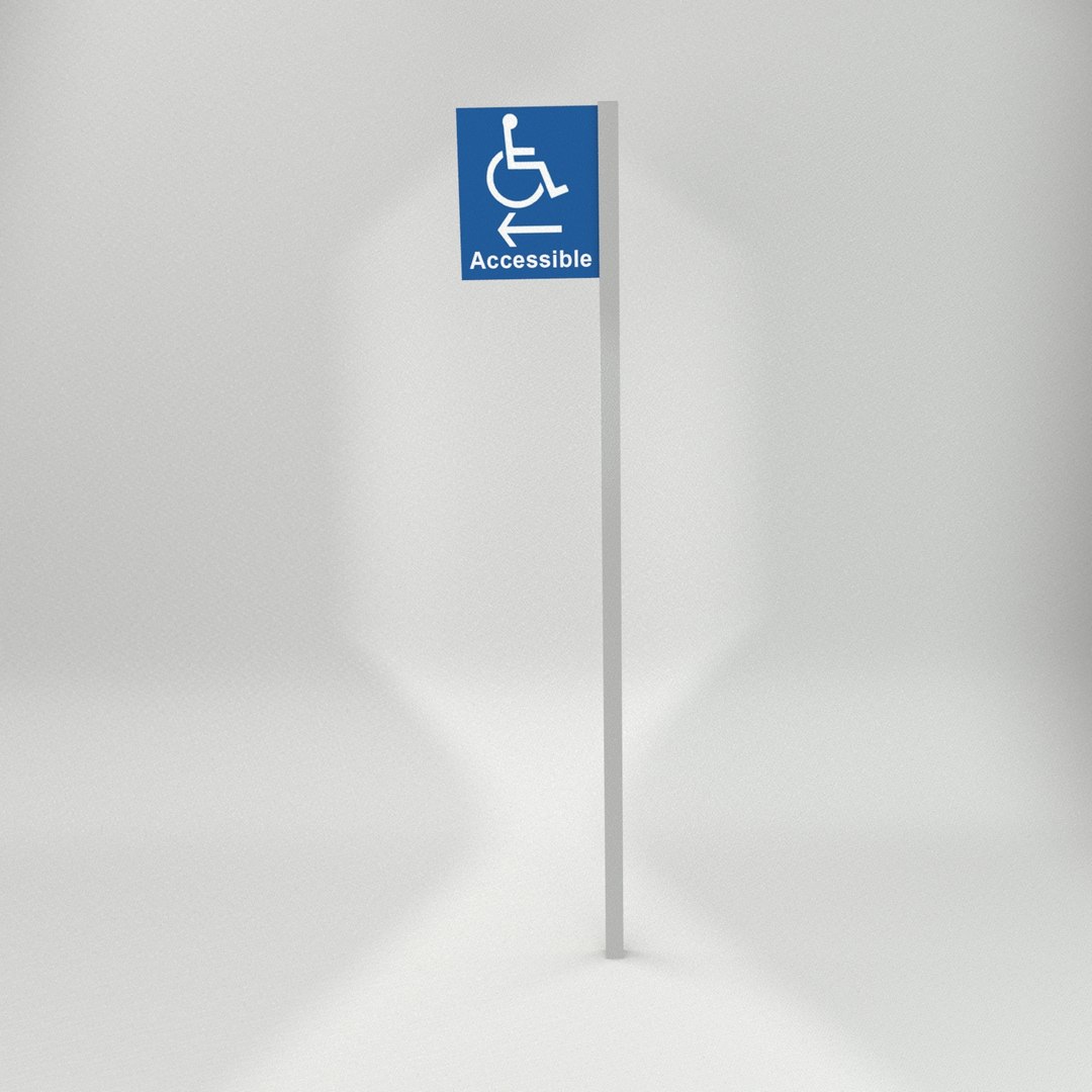 3dsmax Handicapped Signs