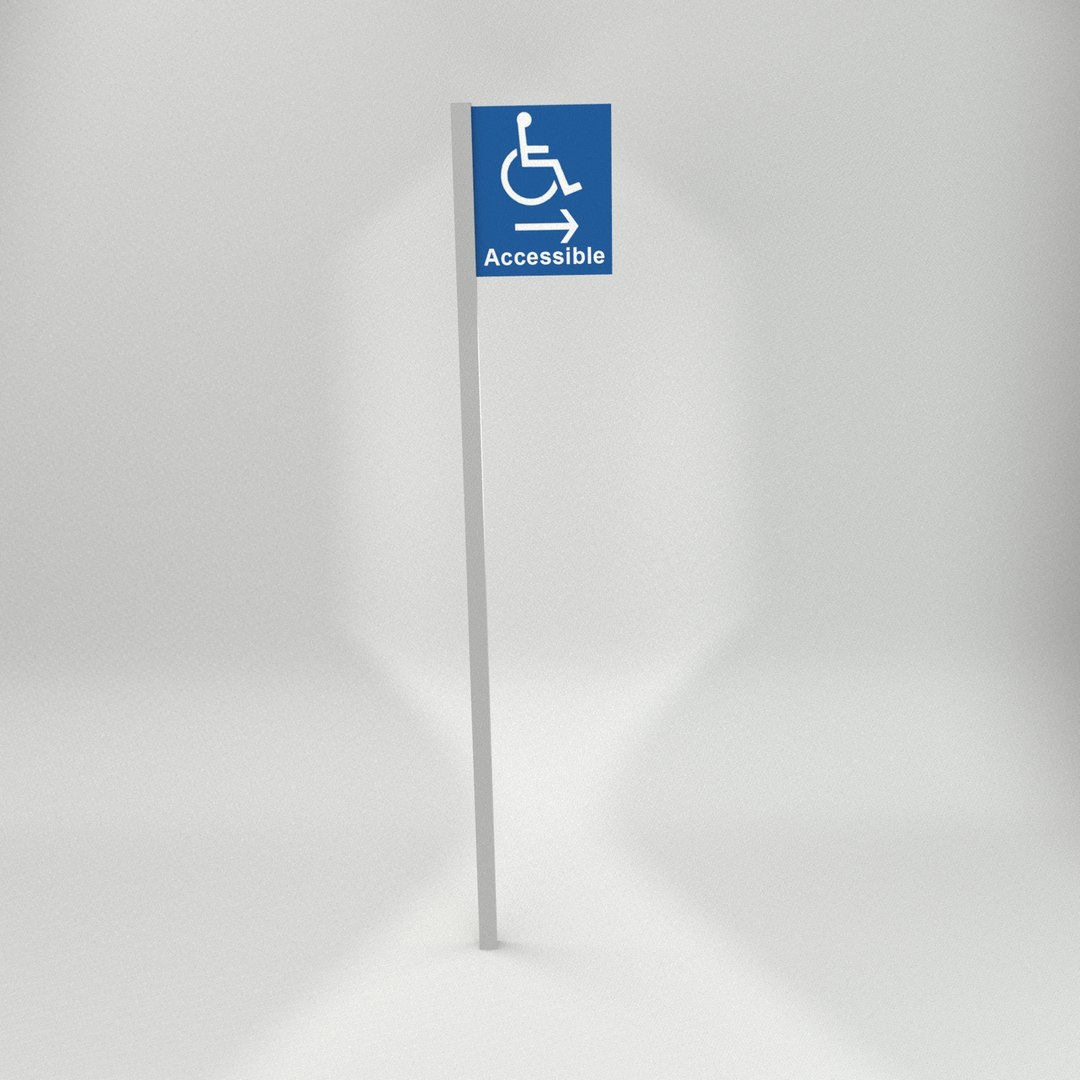 3dsmax Handicapped Signs