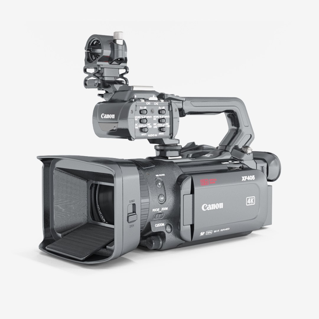 Canon XF405 Professional Camcorder 3D Model - TurboSquid 2234647