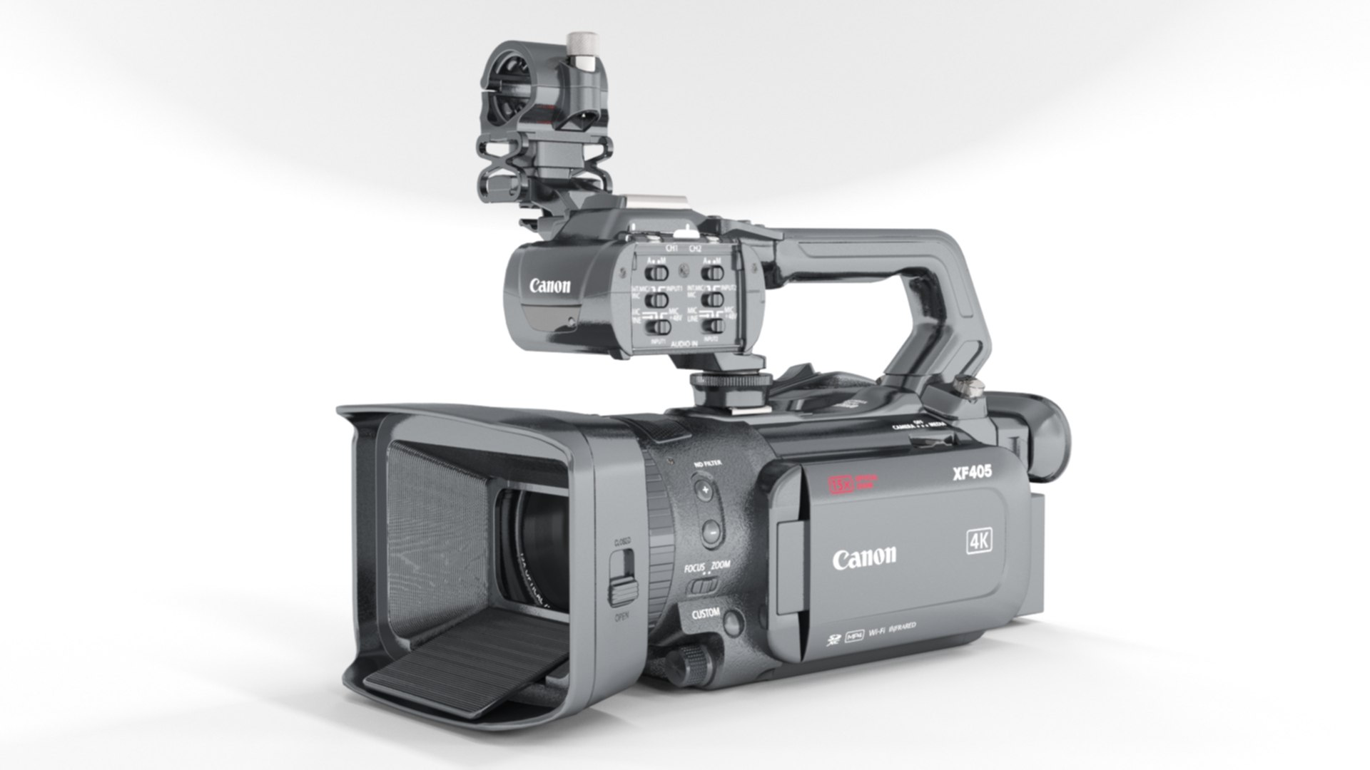 Canon XF405 Professional Camcorder 3D Model - TurboSquid 2234647