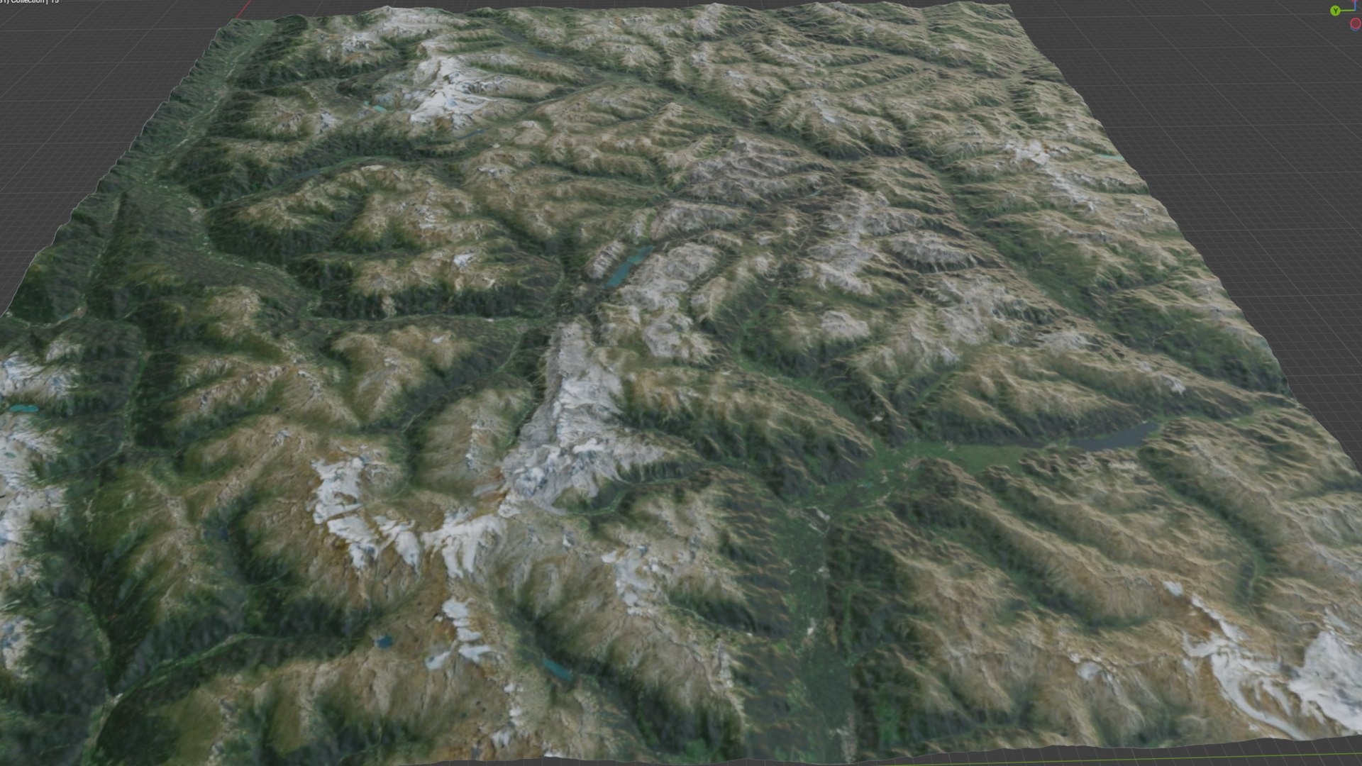 Alp Terrain 9 3D Model - TurboSquid 2200043