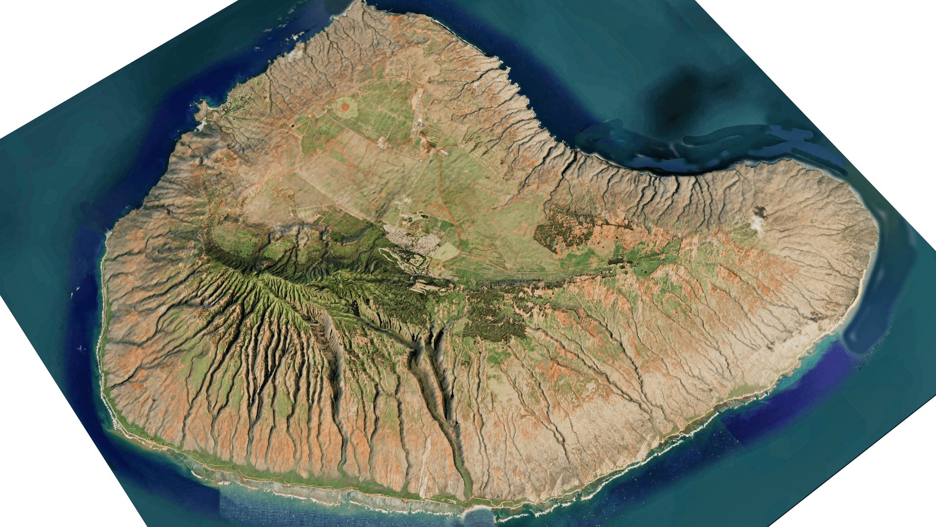 3D Lanai Island 3d Model terrain model - TurboSquid 2080291