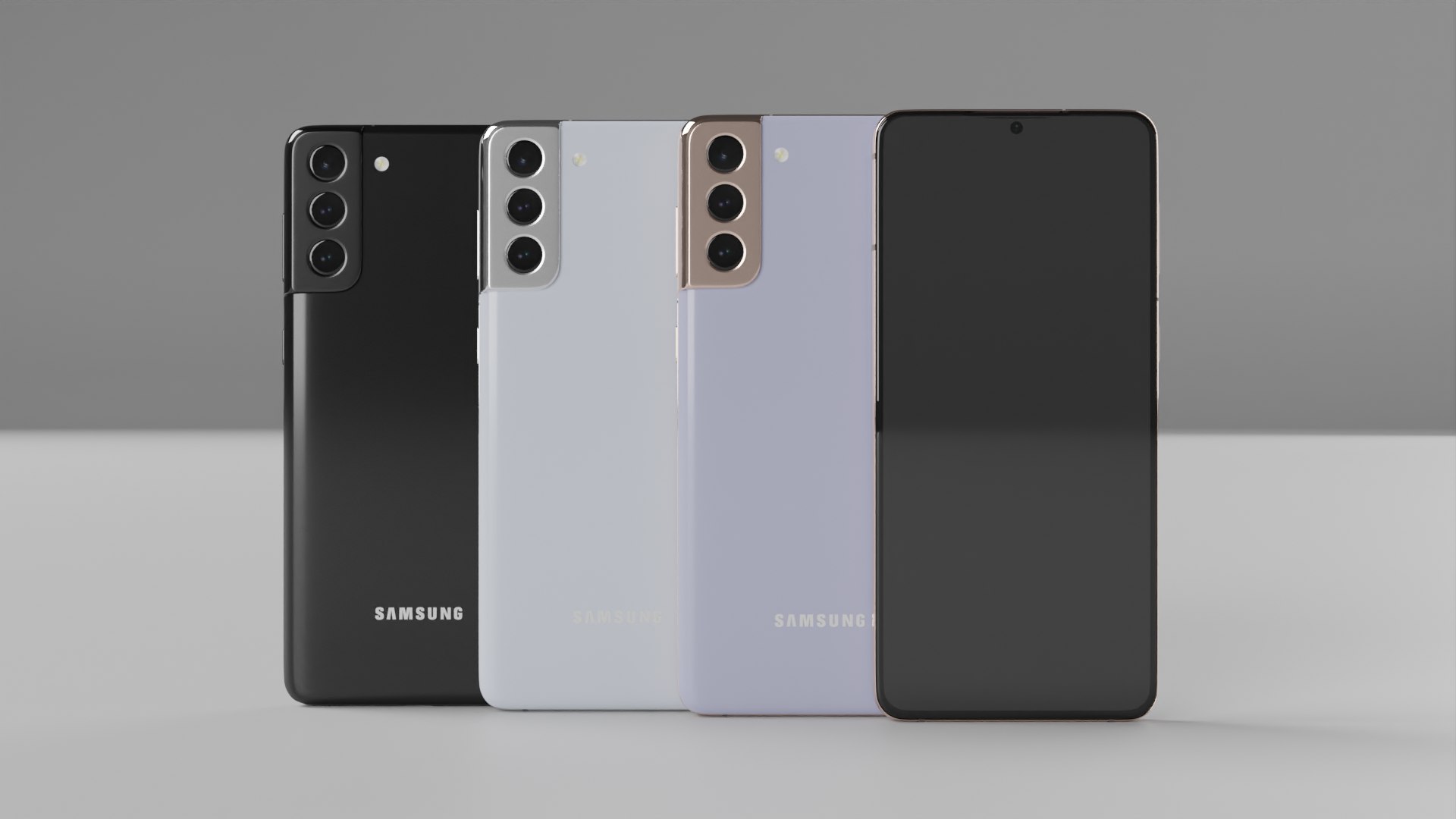Samsung Galaxy S21 Plus All Colors Smartphone 3D model - TurboSquid 2096307