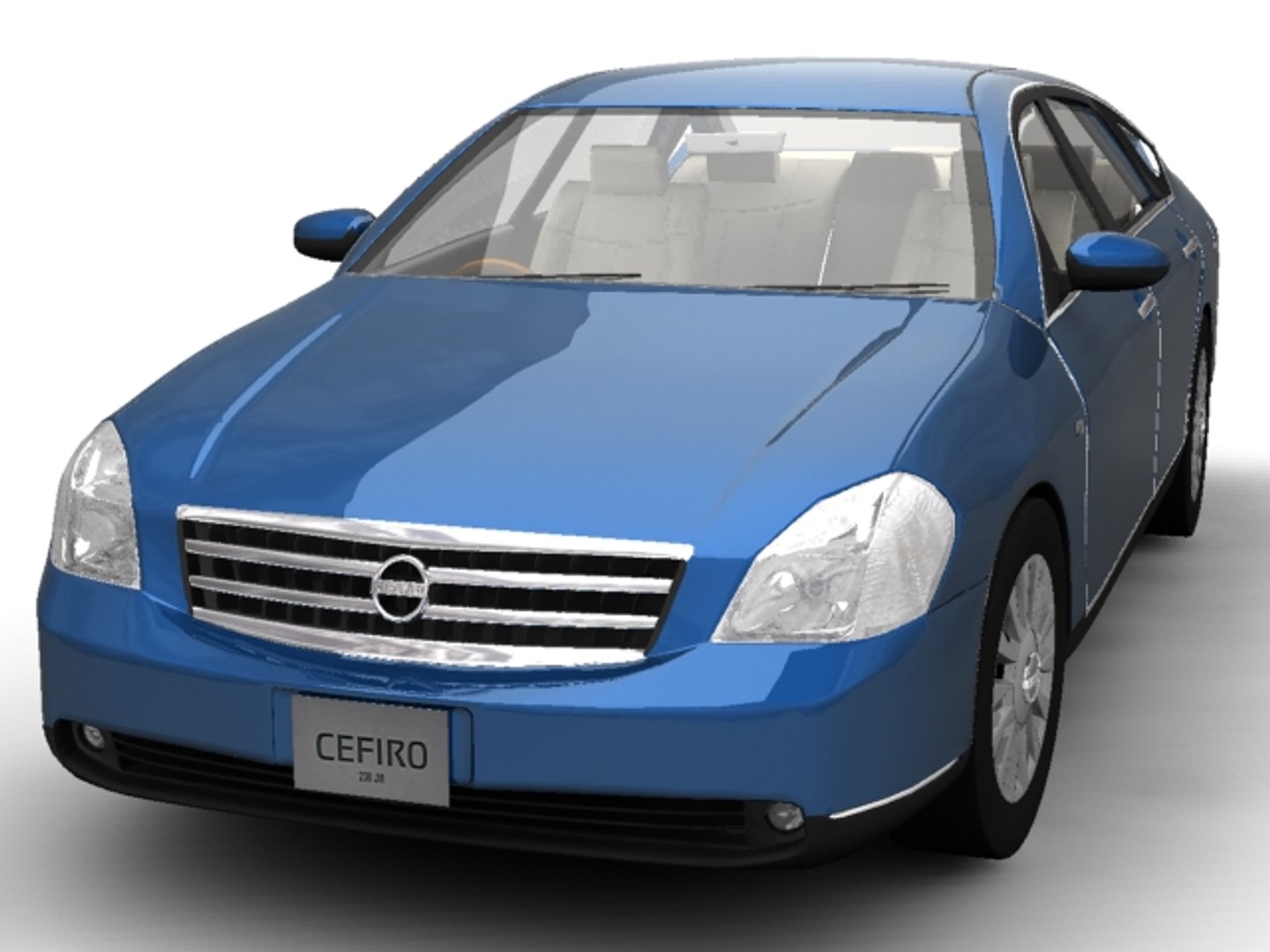asian nissan cefiro 2004 3d model