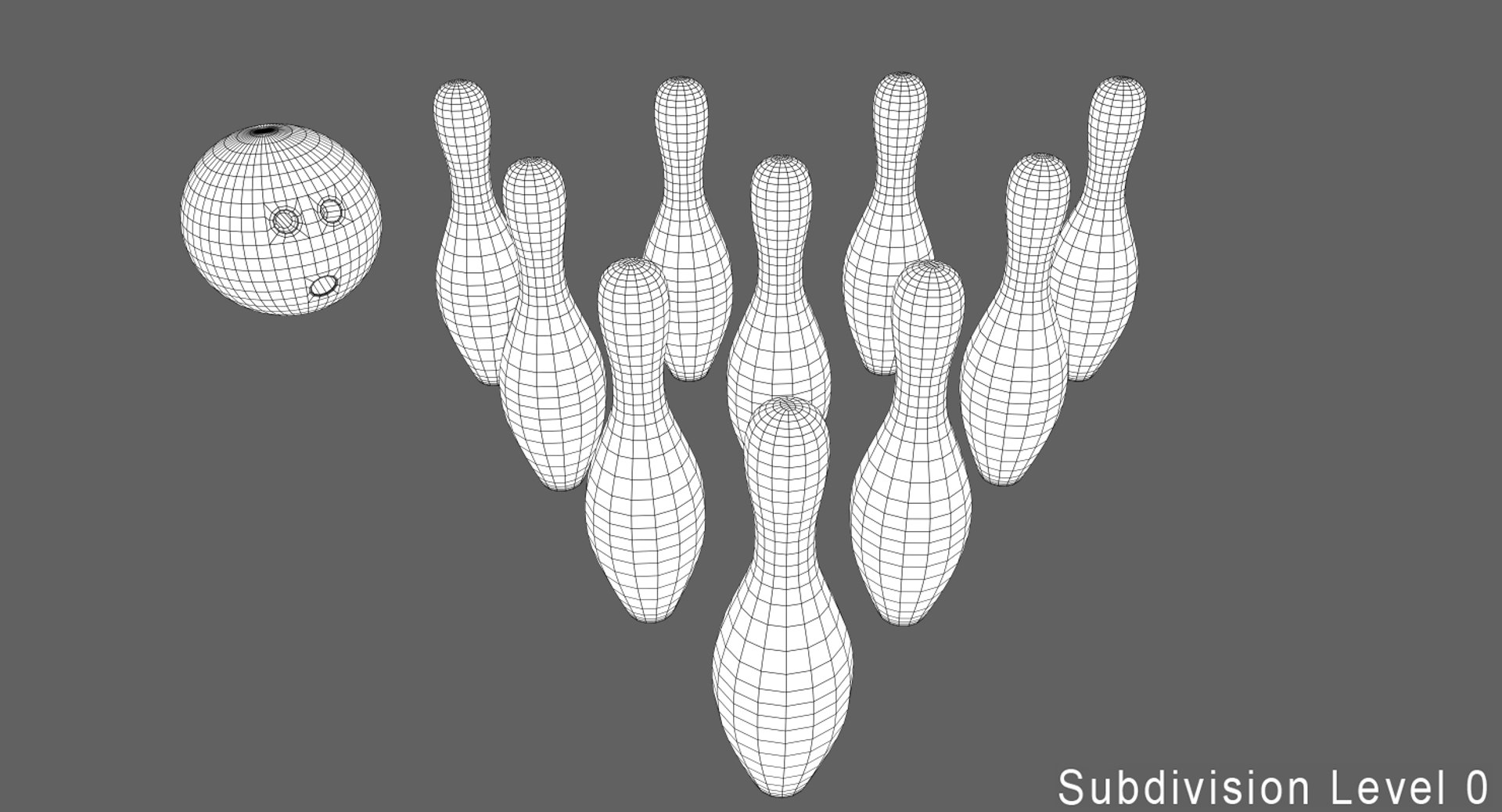 3d model bowling pin s