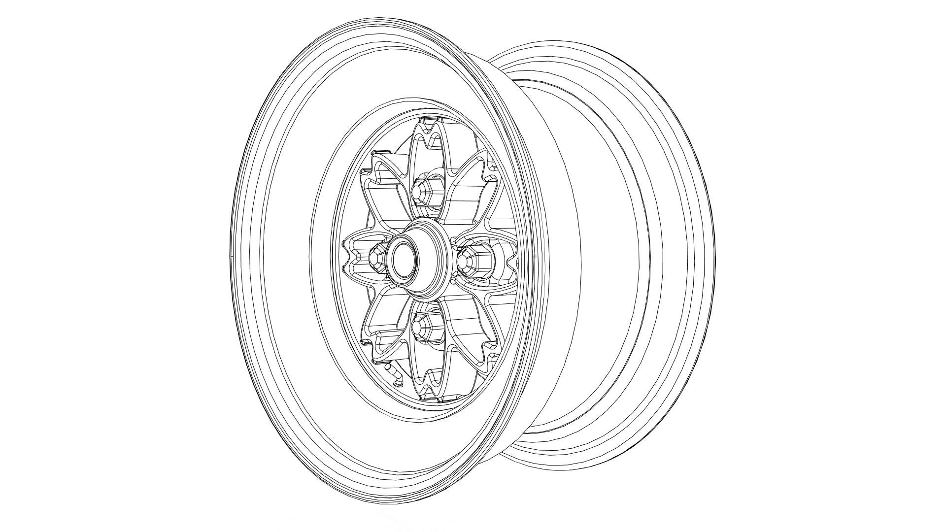 3D Hayashi Sakura Rim Highpoly Model - TurboSquid 1812818