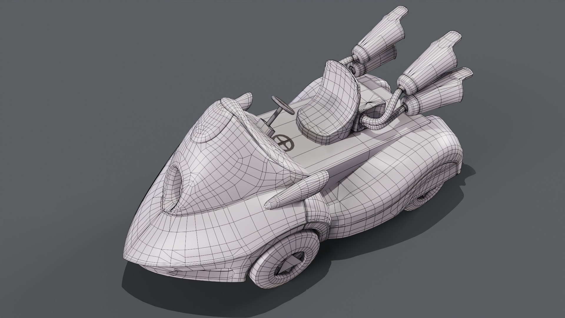3D White Kart - TurboSquid 2178392