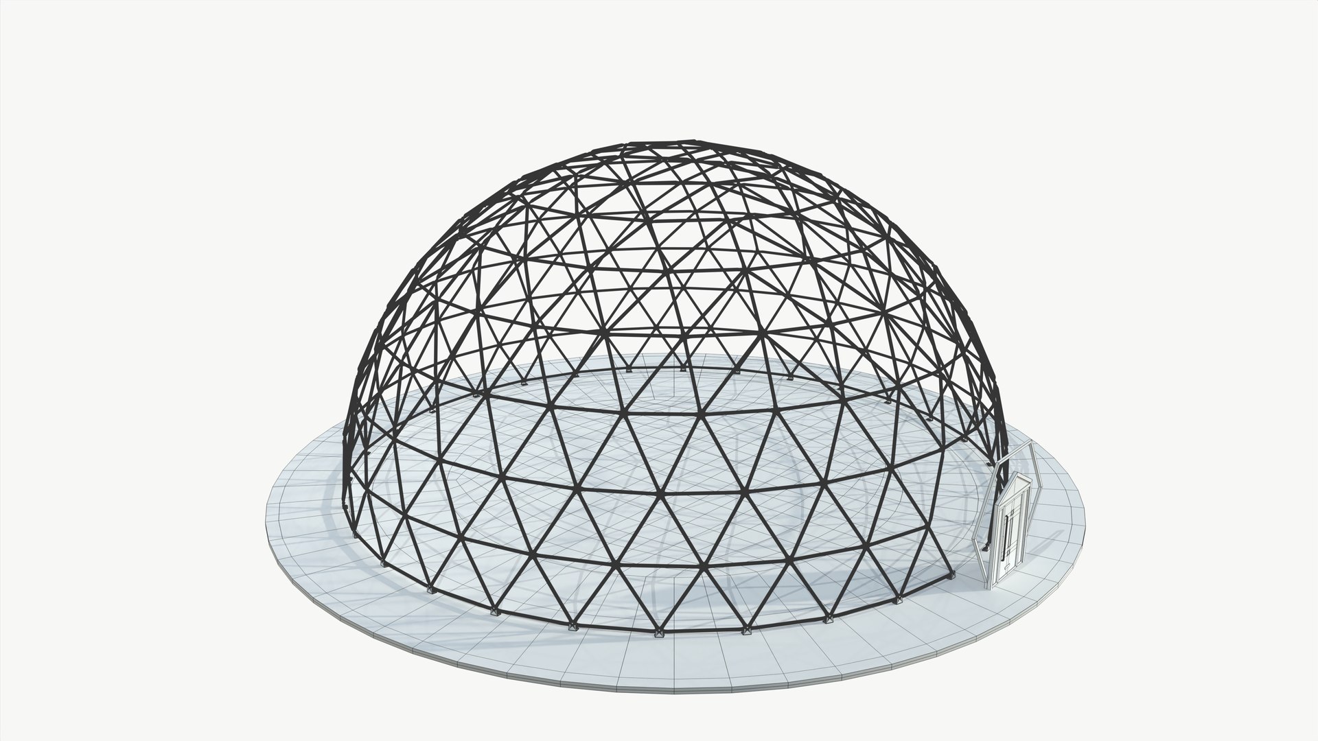 3D Model Geodesic Dome V6 - TurboSquid 2215763