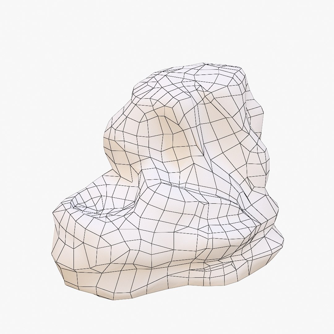 3D Cartoon Rock - TurboSquid 1387790