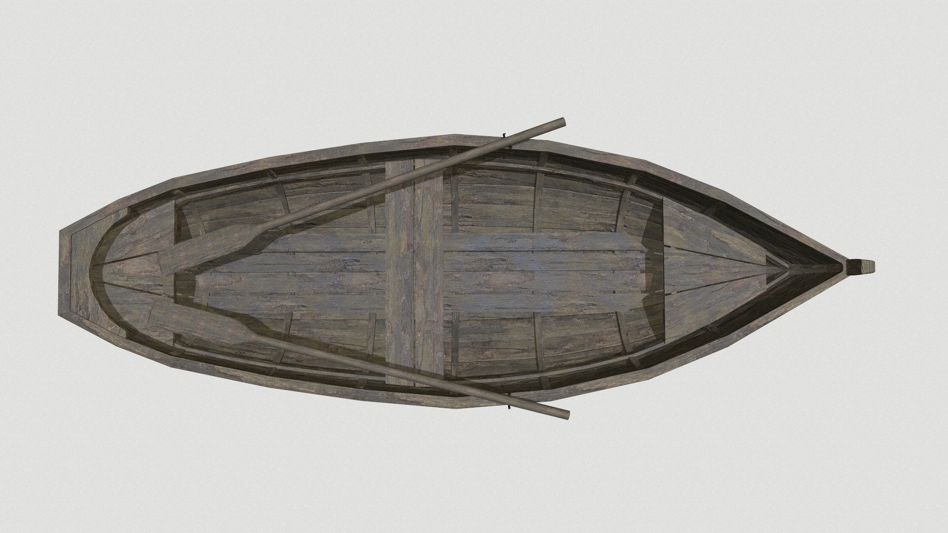 3D Old Row Boat Model - TurboSquid 1943022